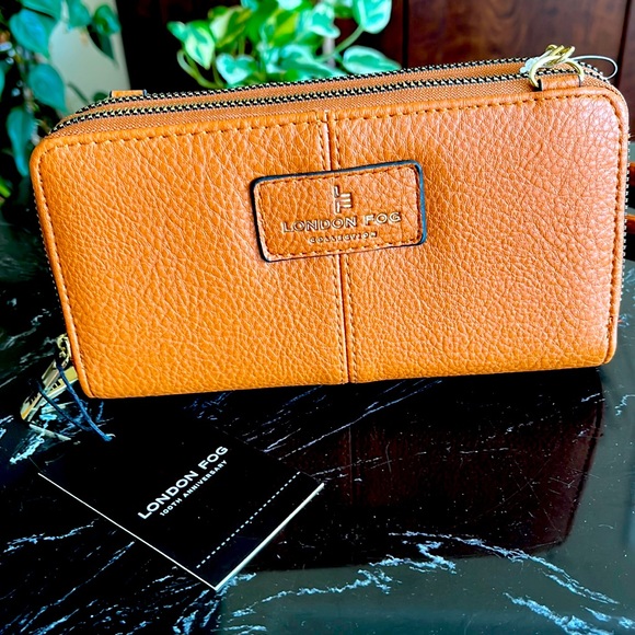 London Fog | Bags | London Fog Diana Laser Cut Cross Body Wallet Purse ...